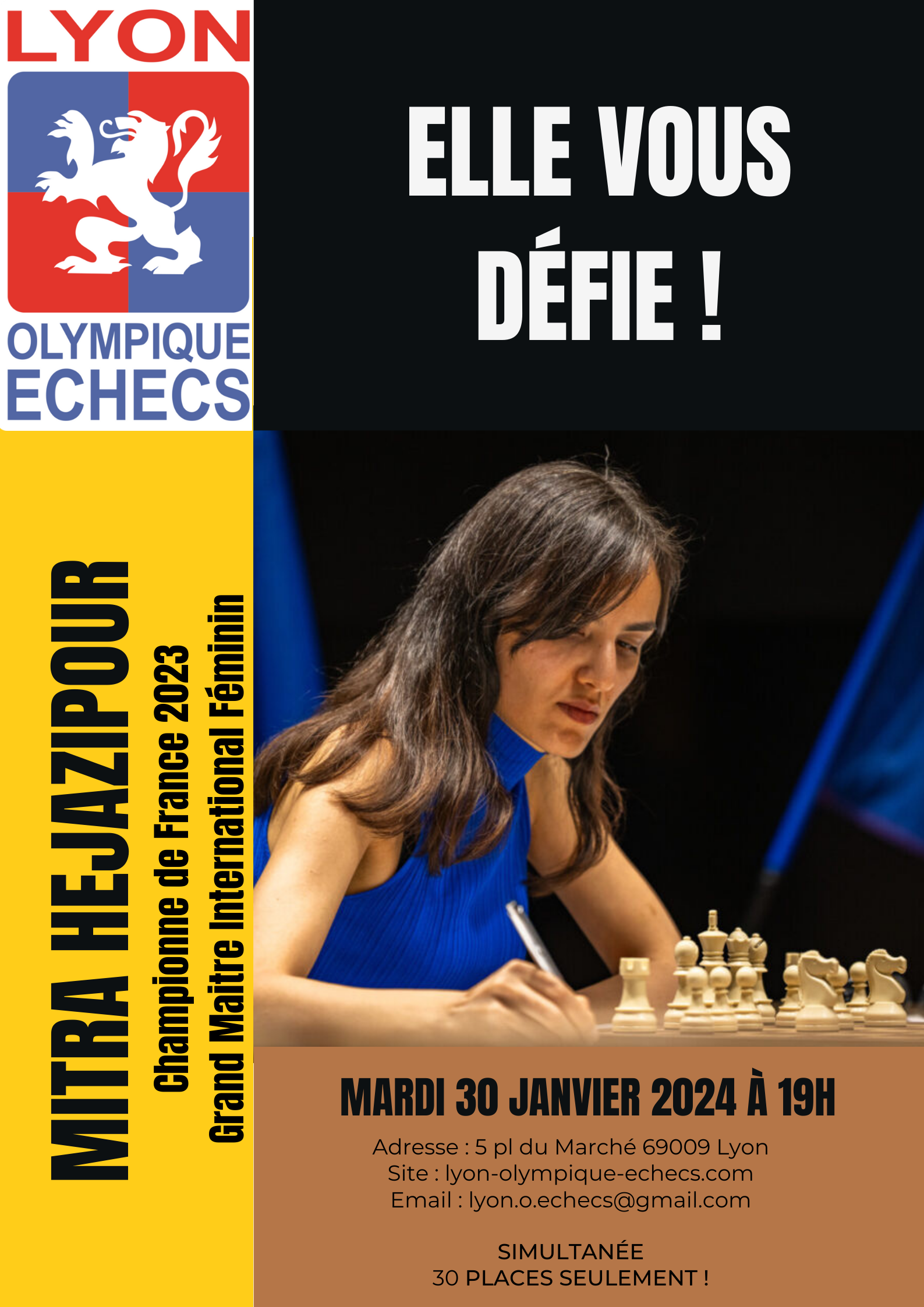 La Championne de France, Mitra HEJAZIPOUR sera à Lyon les 29 et 30 janvier 2024 ! – Lyon ...